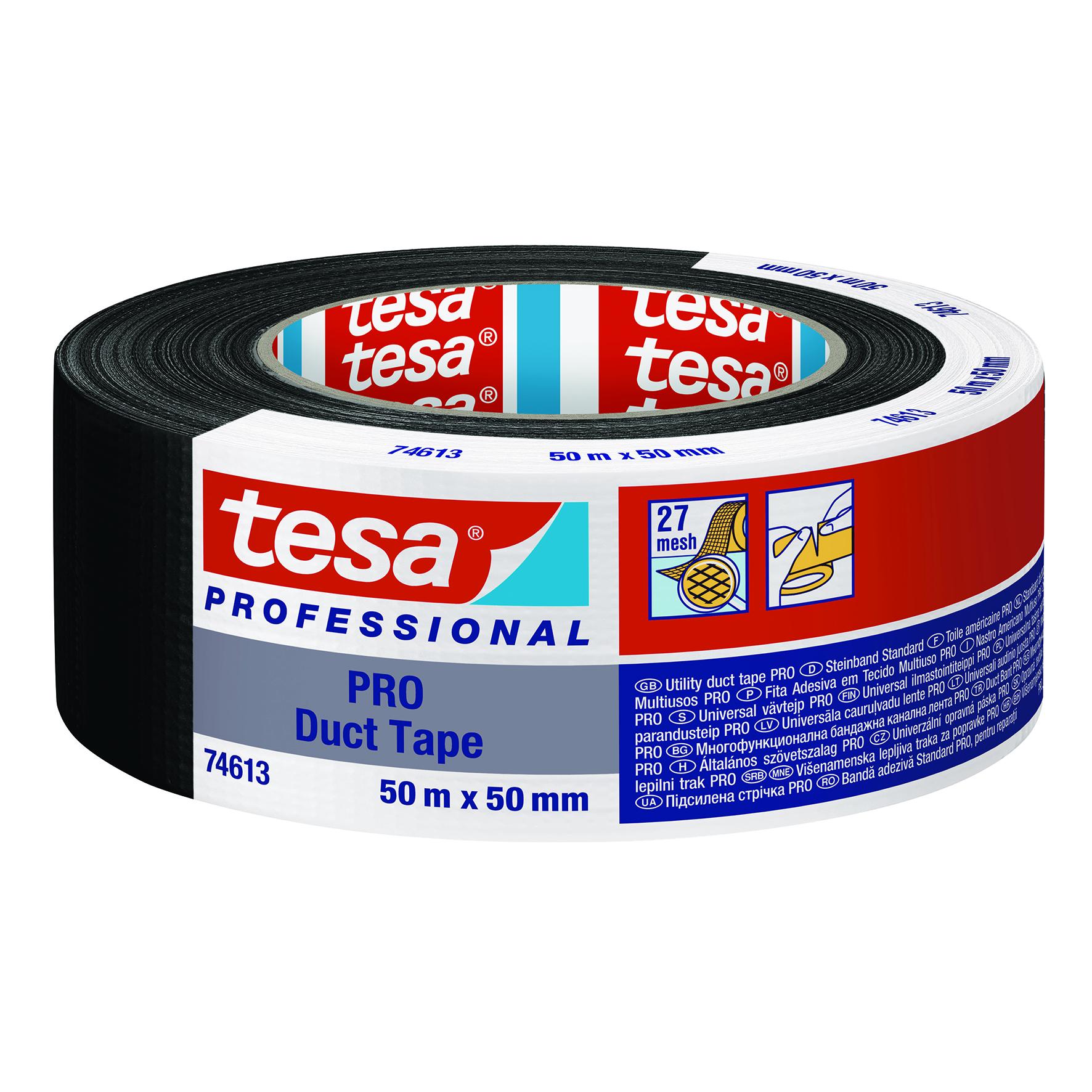 Vävtejp Tesa 50mmx50m svart, endast 78 kr på Kontorsgiganten.se