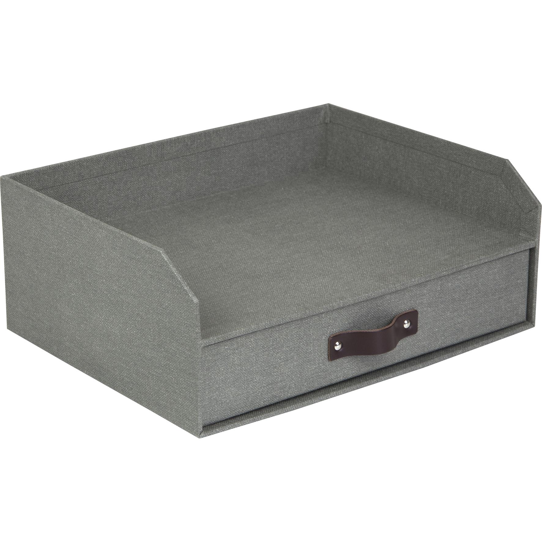 Brevkorg Walter canvas grå, endast 233 kr på Kontorsgiganten.se