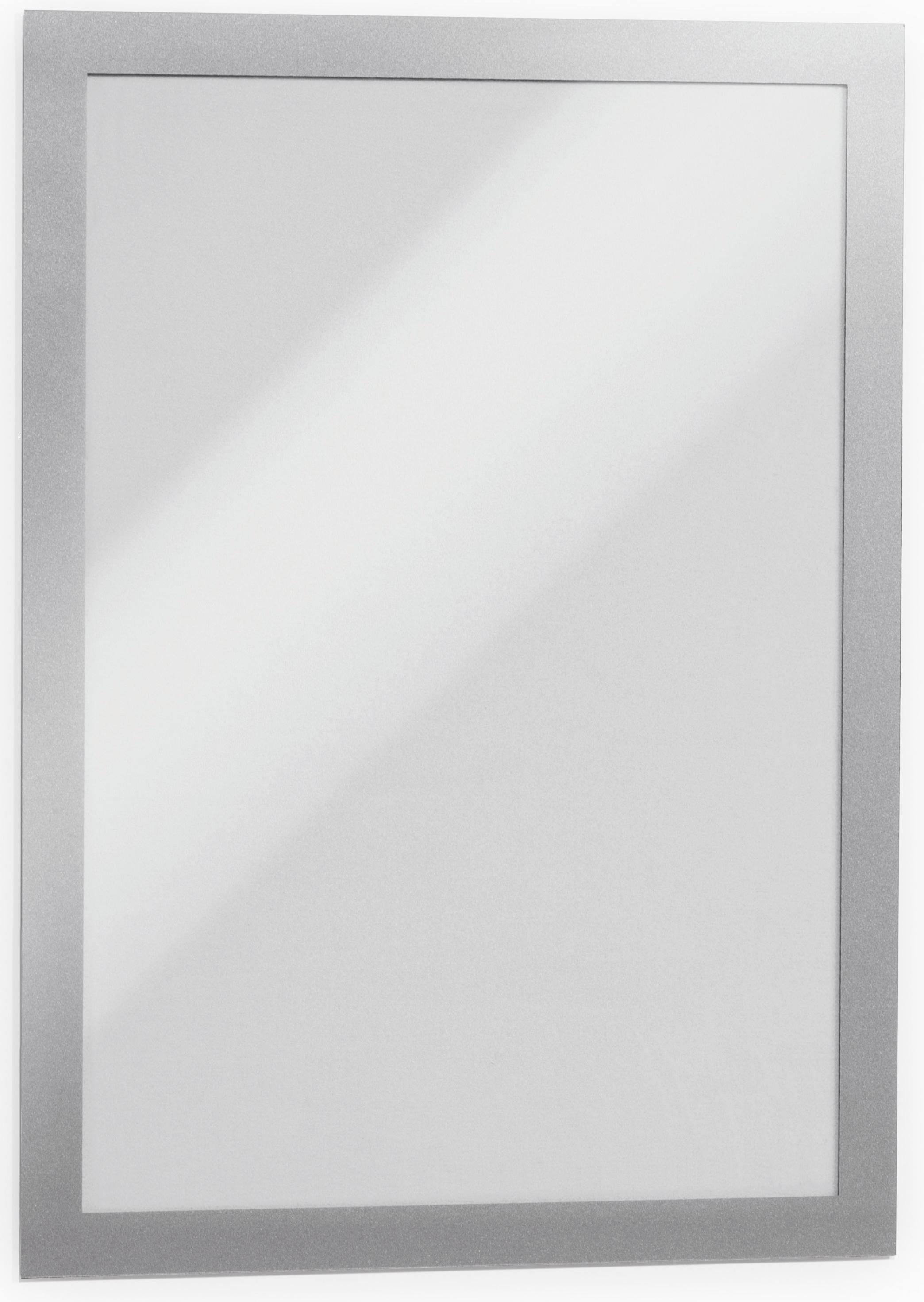 Magnetram DURABLE Duraframe A4, silver ram, självhäftande, 2/fp, endast 201 kr