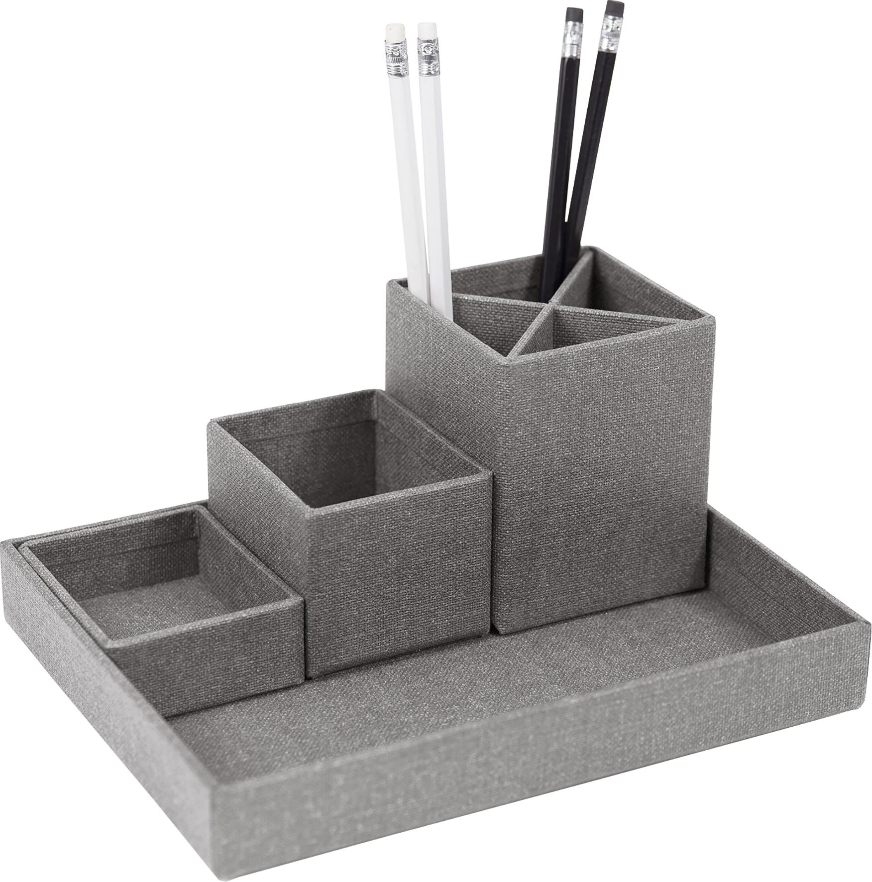 Pennställ Lena canvas grå, endast 193 kr på Kontorsgiganten.se