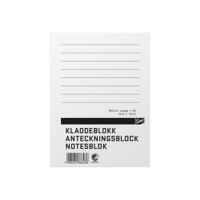 Anteckningsblock A6 100 blad linjerat TF, endast 15,20 kr