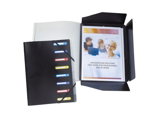 Sorteringsmapp EXACOMPTA PP 12-flik svar, endast 91 kr