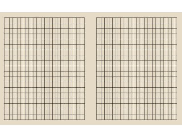 Kladdebok 17x21cm 55g 30bl 5x10mm ruter, bare 4,84 kr